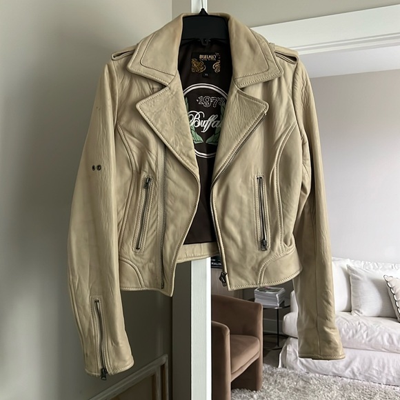 Buffalo David Bitton | Jackets & Coats | Buffalo Creme Leather Jacket ...